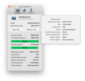 Tools I use - CoconutBattery & Watts - The House of Moth